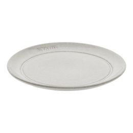 Staub Dining Line Teller flach 15 cm, rund, Weisser Tr&uuml;ffel, Keramik