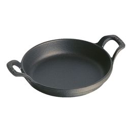 Staub Specialities Ofenform 12 cm, rund, Schwarz, Gusseisen
