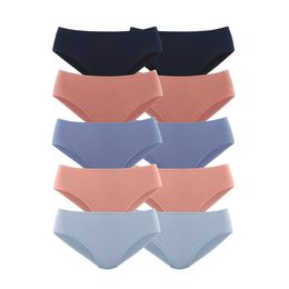 PETITE FLEUR BY LASCANA Jazz-Pants Slips orange Gr. 32/34 f&uuml;r Damen. K&ouml;rpernah. Nachhaltig.