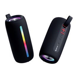 Denver BTL-360 Bluetooth-Lautsprecher, 2&times;50W, RGB-Beleuchtung, schwarz