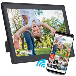 Denver PFF-1515 Digitaler WLAN-Bilderrahmen&ndash; 15.6" Touchscreen, schwarz