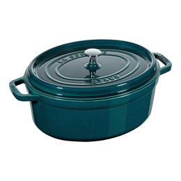 Staub La Cocotte Cocotte 31 cm, oval, La-Mer, Gusseisen