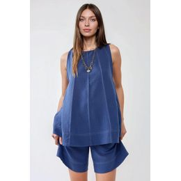 Stitch-Details Relaxed Fit Koord-Set