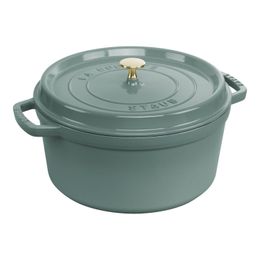 Staub La Cocotte Cocotte 28 cm, rund, Eukalyptus, Gusseisen