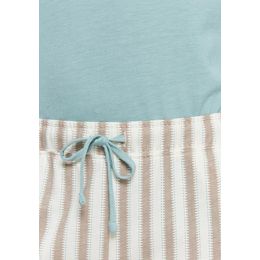 VIVANCE DREAMS BY LASCANA Pyjamahose mehrfarbig Gr. 36/38 f&uuml;r Damen. Mit Allover-Druck. Schmal. Nachhaltig.