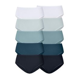 PETITE FLEUR BY LASCANA H&uuml;ftslip blau Gr. 44/46 f&uuml;r Damen. Nachhaltig.