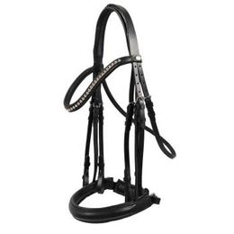 Hans Melzer Horse Equipment Hans Melzer Kandare Wiesbaden schwarz/silber WB (Warmblut)