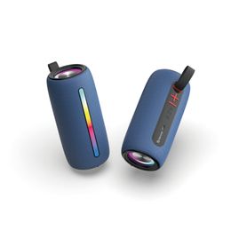 Denver BTL-360 Bluetooth-Lautsprecher, 2&times;50W, RGB-Beleuchtung, blau