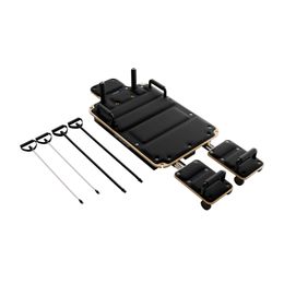 ArtSport&reg; Pilates Reformer Board Movea in Schwarz - Ganzk&ouml;rper-Fitnessger&auml;t mit 6 Trainingsb&auml;ndern, Mini Reformer inkl. 52 x Trainingsvideos