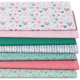 buttinette Patchwork- und Quiltpaket &bdquo;Herzen&ldquo;, pastell-color