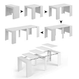 Dmora Tisch, Wei&szlig;, Holzwerkstoff, 90x78x51 cm, Wohnzimmer, Wohnzimmertische, Konsolentische