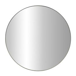 Edaxo Spiegel, Schwarz, Metall, 80x80x3 cm, Spiegel, Wandspiegel