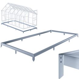 Gardebruk Stahlfundament f&uuml;r Gew&auml;chshaus 380x190x12cm verzinkt