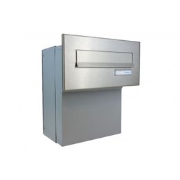 Edelstahl Mauerdurchwurf Briefkasten - T: 18-27 cm - F-046