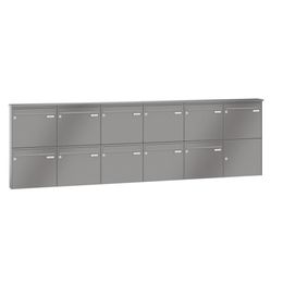 LEABOX 11er Aufputzbriefkastenanlage in RAL 7016 - LEA3