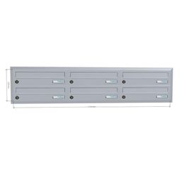 B-017 6er Edelstahl V2A Briefkastenanlage Unterputz