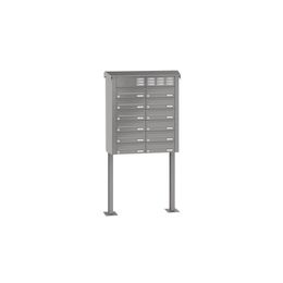 LEABOX 12er freistehende waagerechte Briefkastenanlage mit...