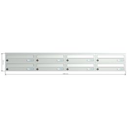 B-017 8er Edelstahl V2A Wandbriefkastenanlage Aufputz