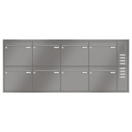 LEABOX 8er Unterputzbriefkastenanlage mit Sprechfeld in RAL 7016