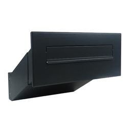 Mauerdurchwurf Briefkasten in RAL 7016 ohne Namensschild - T: 33-50 cm - D-042