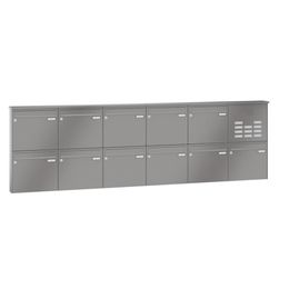 LEABOX 11er Aufputzbriefkastenanlage mit Sprechfeld in DB703...