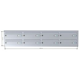 B-015 8er Edelstahl V2A Briefkastenanlage Unterputz