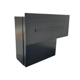 FLAT Design Durchwurfbriefkasten in RAL 7016 - T: 18-27 cm - F-04X