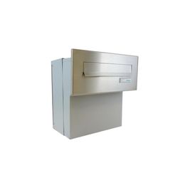 Edelstahl Mauerdurchwurf Briefkasten - T: 18-27 cm - F-04