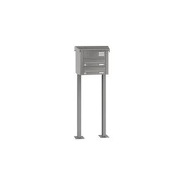 LEABOX 2er freistehende waagerechte Briefkastenanlage mit...