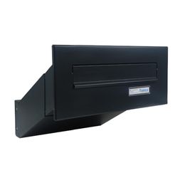 Mauerdurchwurf Briefkasten in RAL 9005 - T: 33-50 cm - D-042
