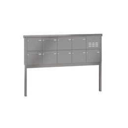 LEABOX 9er freistehende Briefkastenanlage mit Sprechfeld in RAL 7016 (einbetonieren) - LEA20