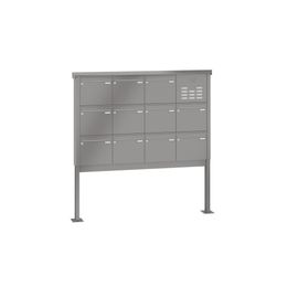 LEABOX 11er freistehende Briefkastenanlage mit Sprechfeld in RAL...