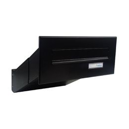 Mauerdurchwurf Briefkasten in RAL 9005 - Tiefe 23-38 cm - D-041