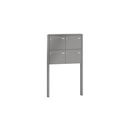 LEABOX 4er freistehende Briefkastenanlage in RAL 7016...