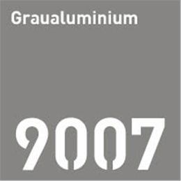 LEABOX freistehender Durchwurf Briefkasten in RAL 9007 Fu&szlig;platten