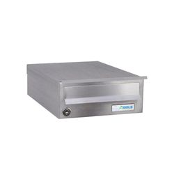 B-016 1er Edelstahl V2A Wandbriefkastenanlage Aufputz