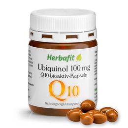 Ubiquinol 100 mg Q10-bioaktiv-Kapseln Ubiquinol 100 mg Q10-bioaktiv-Kapseln 55 g