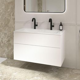 Villeroy & Boch Villeroy & Boch Somera Schrank mit Doppelwaschtisch, 2 Ausz&uuml;ge, 5A72A1R1+B80600VF,