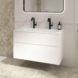 Villeroy & Boch Villeroy & Boch Somera Schrank mit Doppelwaschtisch, 2 Ausz&uuml;ge, 5A72A1RW+B80600VF,