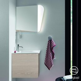 Burgbad Badu Schrank mit G&auml;stebecken, 1 T&uuml;r, SFUM052RF3696C0037G0198,