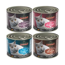 Leonardo Mixpaket Katzen-Nassfutter zuckerfreies Nassfutter 96x200g