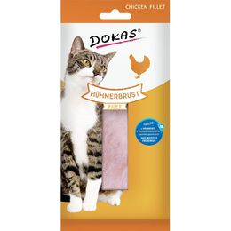 Dokas H&uuml;hnerbrust Filet Katzensnacks ohne Getreidezusatz 3x22g
