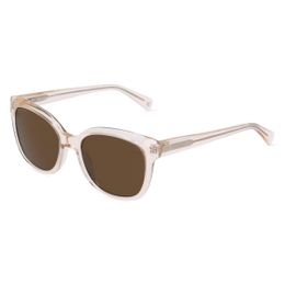 Marc O' Polo Eyewear 506196 | Unisex-Sonnenbrille | Fassung: Vollrand, Quadratisch, Kunststoff, Honig Transparent | Glasfarbe: Braun