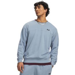 Under Armour Herren Sweatshirt "UA RIVAL LW CREW"blau wind, schwarz, Gr. XL, Sweatware, Obermaterial: 80% Baumwolle, 20% Polyester, Sweatshirts,