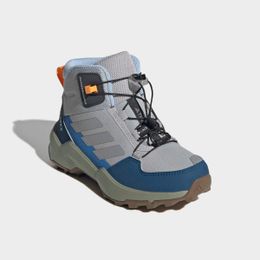 adidas terrex Kinder Wanderschuh "AX4R MID KIDS", Gr. 37grau two, reflective silber, glow blau, Synthetik, Textil, Schuhe, f&uuml;r Kinder & Jugendliche