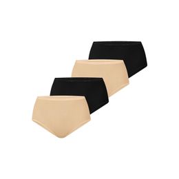 Nur Die Damen Taillenslip Bio-Baumwolle GOTS-zertifiziert 4er Pack