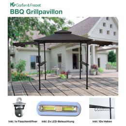 HC Garten & Freizeit BBQ Grillpavillon anthrazit