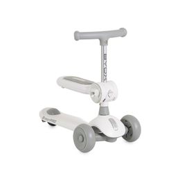 Byox Kinderroller StreetPro 2in1 Laufrad PU-Rollen Musik Licht h&ouml;henverstellbar grau