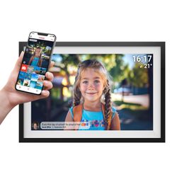 Denver PFF-1516 WiFi Bilderrahmen &ndash; 15,6" IPS, Frameo, schwarz