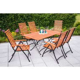 Merxx Schlossgarten Set 7tlg. Klapptisch